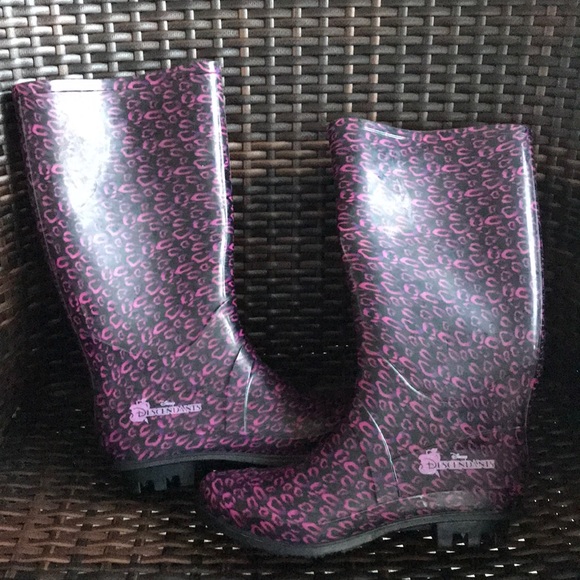 Shoes | Nwob Disney Descendants Girls Knee High Rain Boots | Poshmark